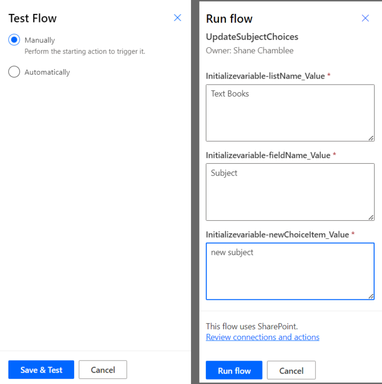 Update a Choice Column in SharePoint from User Input in PowerApps – Shane Chamblee